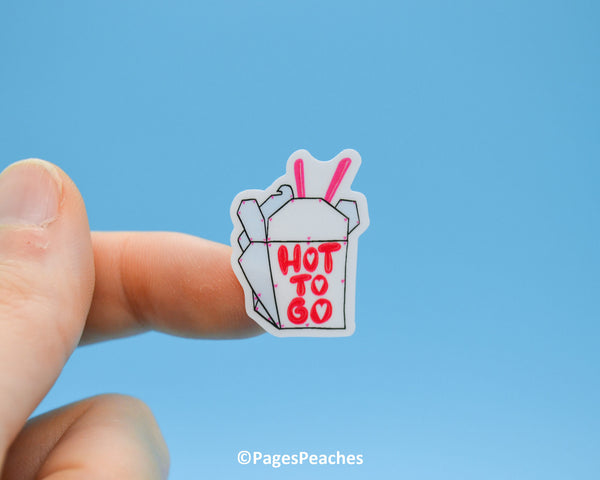 Mini Hot To Go Sticker - Pages Peaches