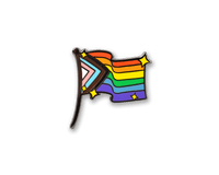 Hard Enamel Progress Pride Pin - Pages Peaches