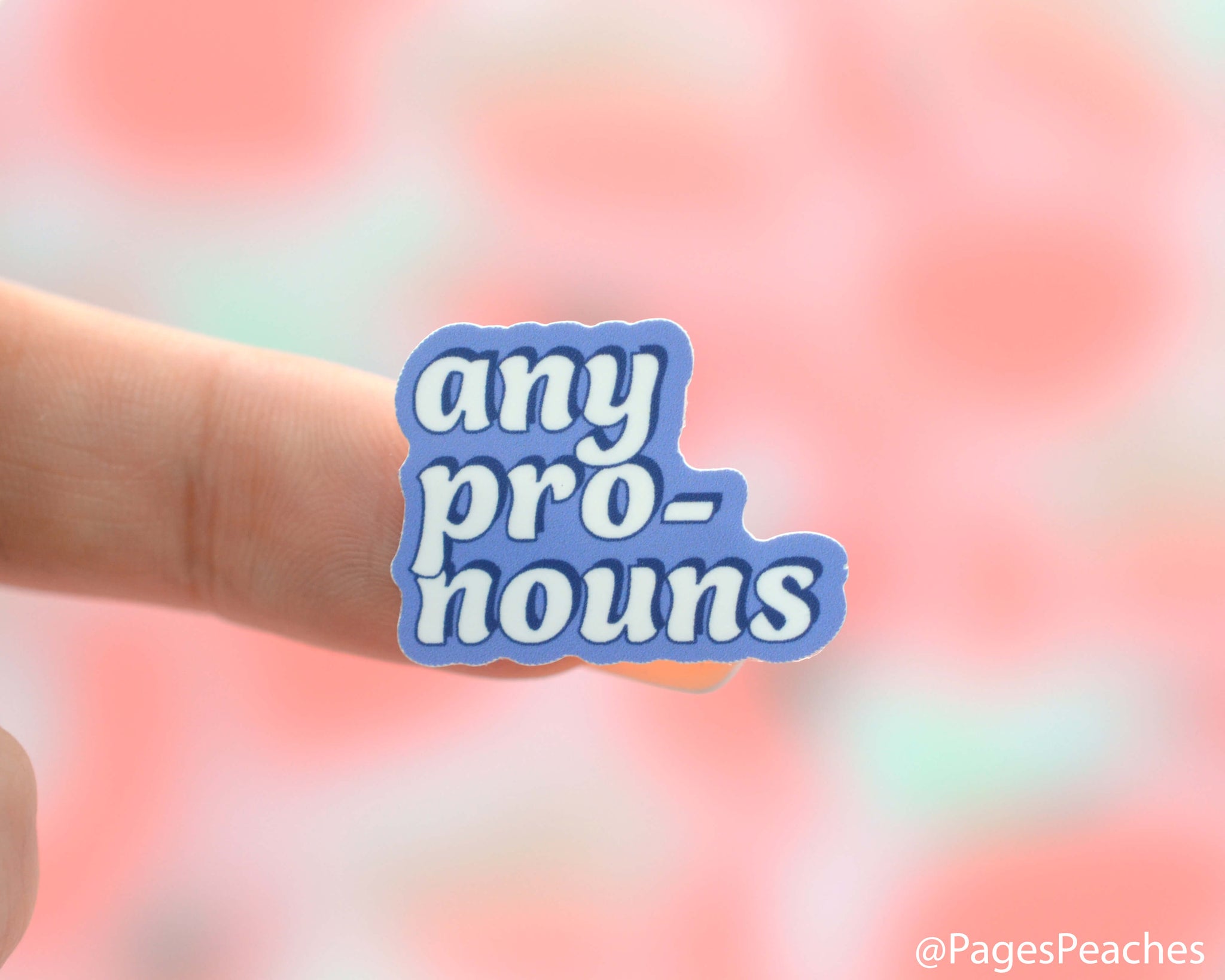 Mini Pronoun Stickers - Pages Peaches